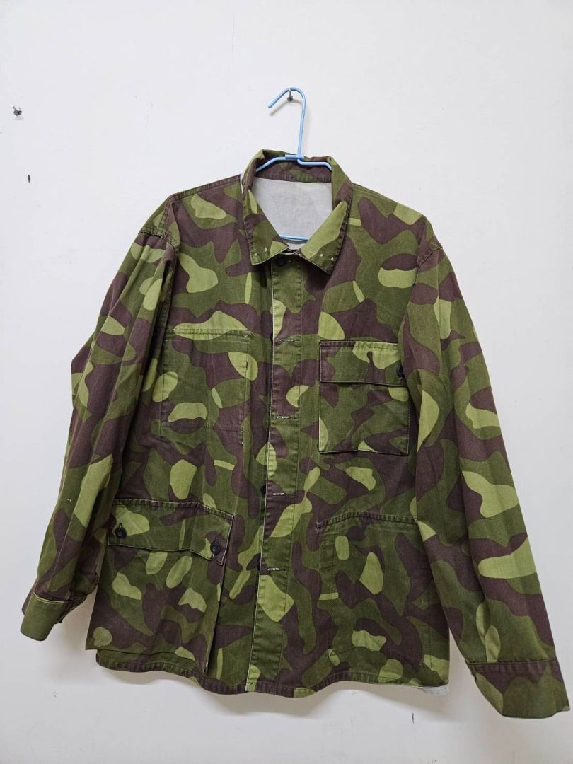 芬蘭 公發 雪地迷彩雙面外套 Finnish Camo Jacket, 他的時尚, 外套、夾克、大衣在旋轉拍賣