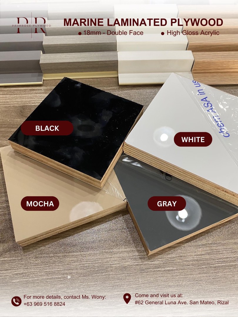 ACRYLIC HIGH GLOSS MARINE LAMINATED PLYWOOD, Commercial & Industrial ...