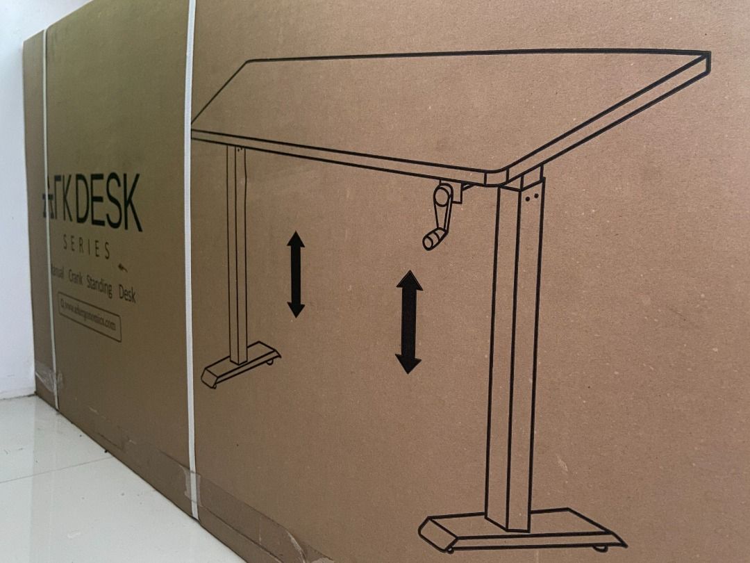Ark Ergonomics Ark Desk Series Manual Crank Standing Desk on Carousell