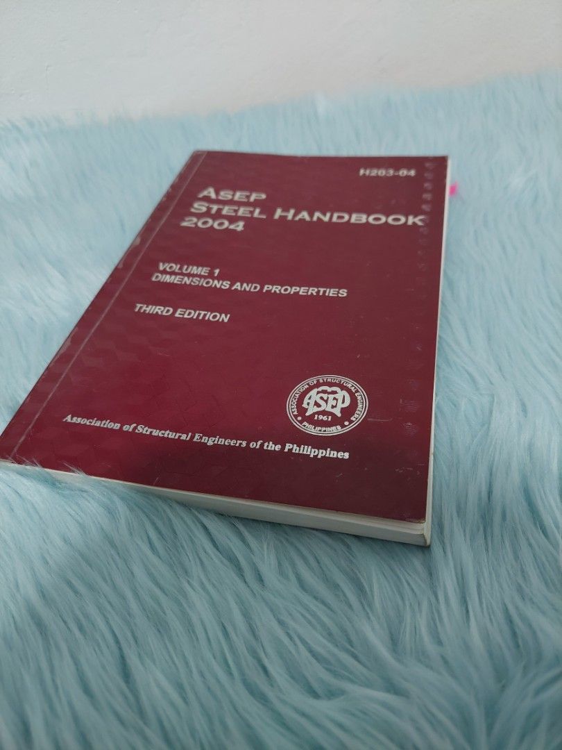ASEP Steel Handbook 2004, Hobbies & Toys, Books & Magazines, Textbooks on Carousell