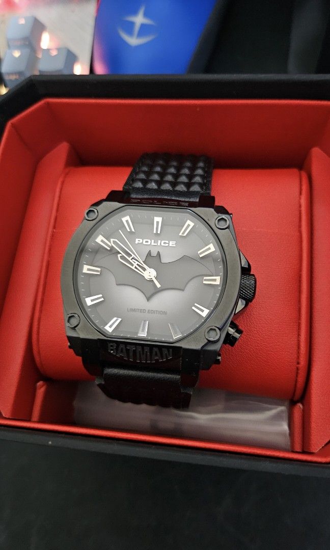 Batman x POLICE watch Limited edition, Luxury, Watches on Carousell