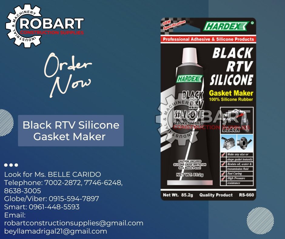 Black RTV Silicone Gasket Maker, Commercial & Industrial, Construction ...