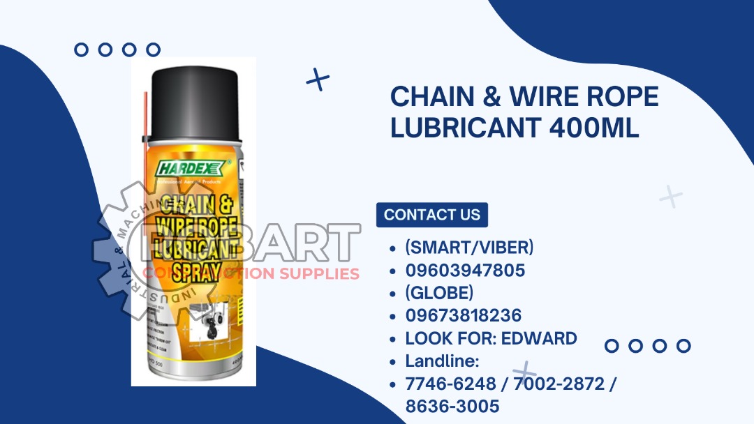 Chain & Wire Rope Lubricant, Commercial & Industrial, Construction ...