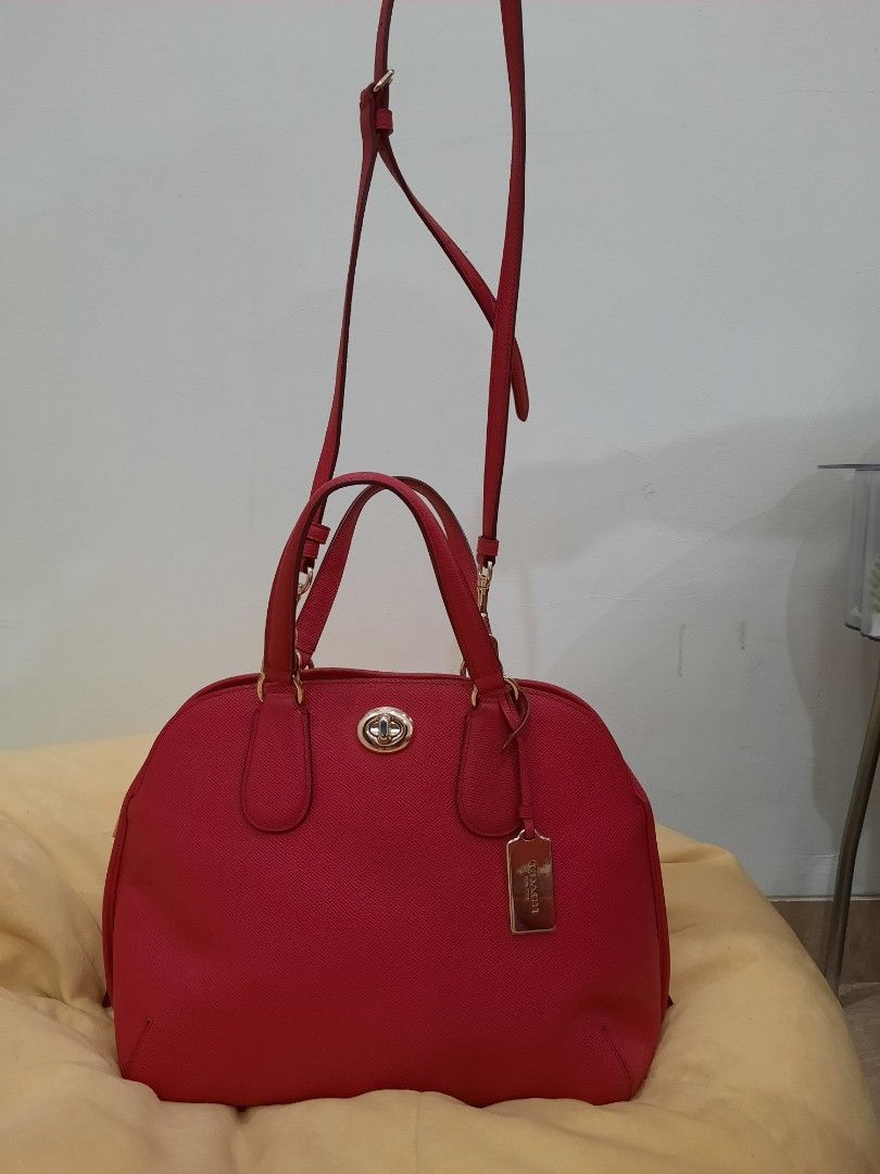 Coach dome satchel authentic, Barang Mewah, Tas & Dompet di Carousell