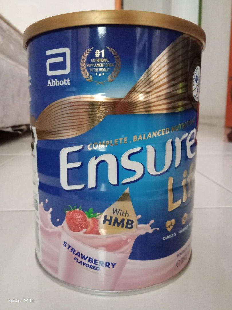 Ensure milk powder(Strawberry) 800g, Food & Drinks, Beverages on Carousell