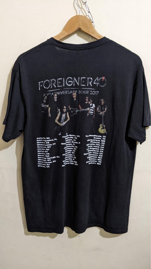 Foreigner 40th Anniversary Tour, Men's Fashion, Tops & Sets, Tshirts ...