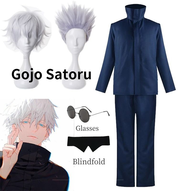 GOJO SATORU jujutsu kaisen COSTUME FULL (RENT) Cosplay, Hobbies & Toys ...