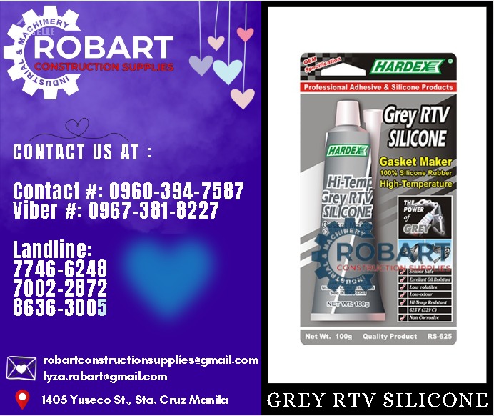 Grey Hi-Temp RTV Silicone Gasket Maker, Commercial & Industrial ...