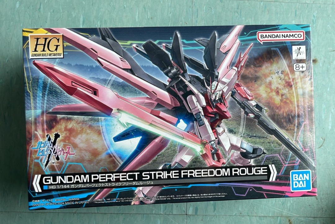 GUNDAM PERFECT STRIKE FREEDOM ROUGE HG 1/144 GUNPLA BANDAI, Hobbies ...