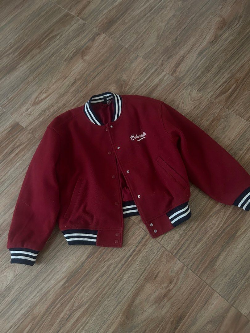H&M Bomber Varsity Jacket, Women's Fashion, Coats, Jackets and ...