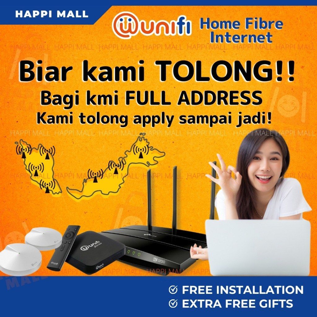 Internet UNIFI TM free installation PERCUMA pasang, Looking For on ...