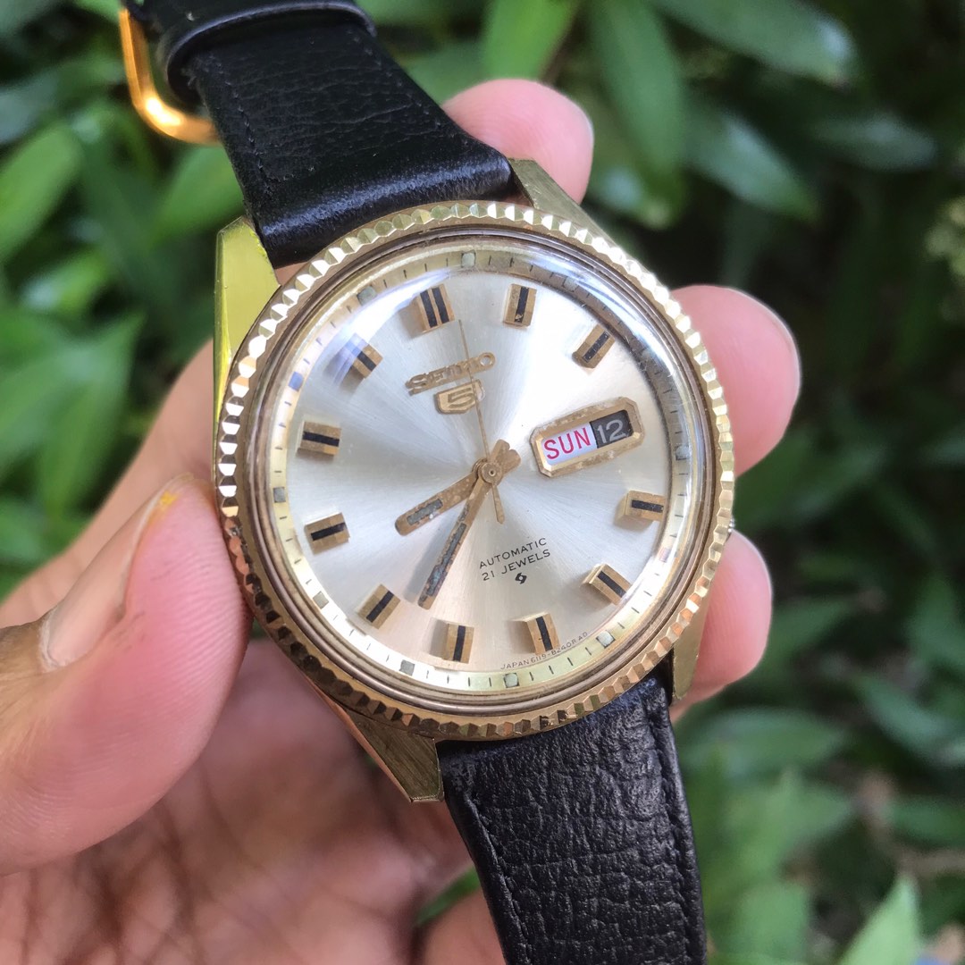Jam tangan Seiko 5 6119 - 8200 vintage 1960 Automatic Japan original kuno antik, Fesyen Pria ...