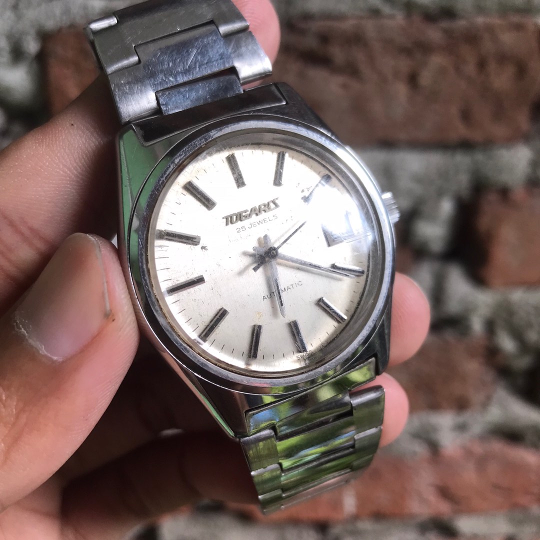 Jam tangan vintage Tugaris Automatic Swiss original jadul kuno antik ...
