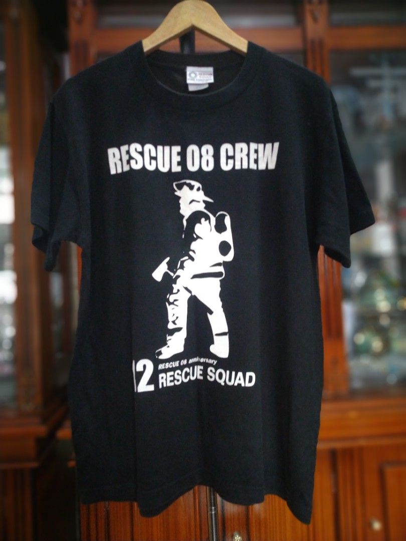 8th Anniversary Rescue Squad 1993 Warna Hitam Pekat Preloved Kaos ...