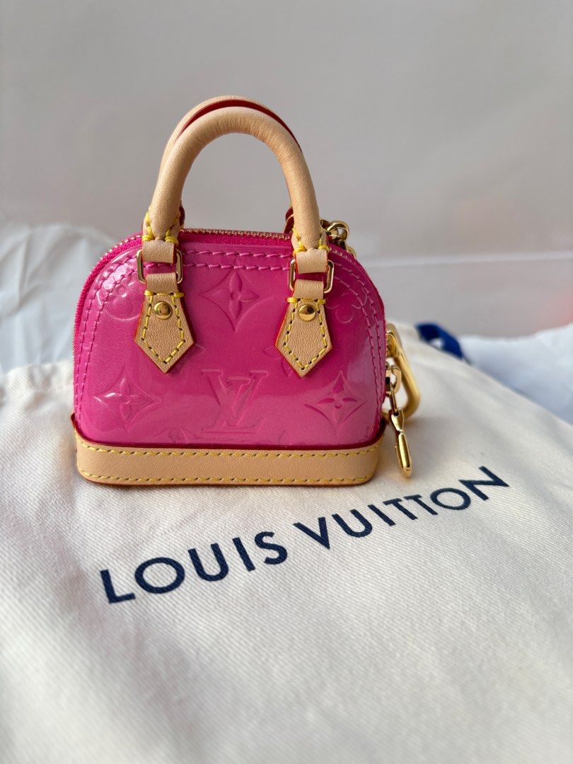 Louis Vuitton micro Pink Alma Mini Bag Charm - France S2024, Luxury ...