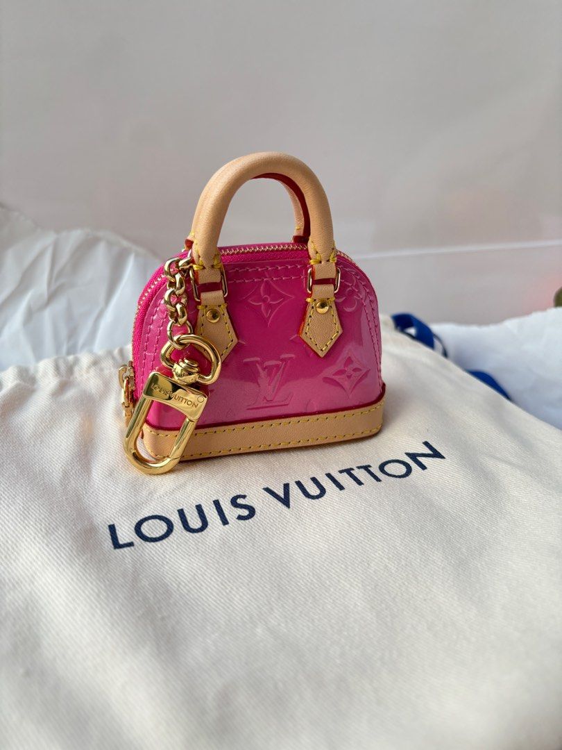 Louis Vuitton micro Pink Alma Mini Bag Charm - France S2024, Luxury ...
