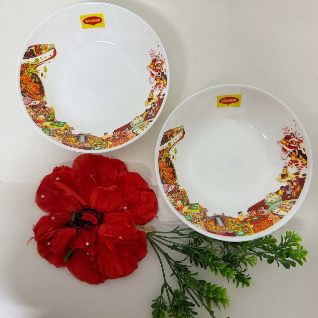 MAGGI 2024 plate_ MAGGI luminarc plate_ CNY 2024 plate, Furniture ...