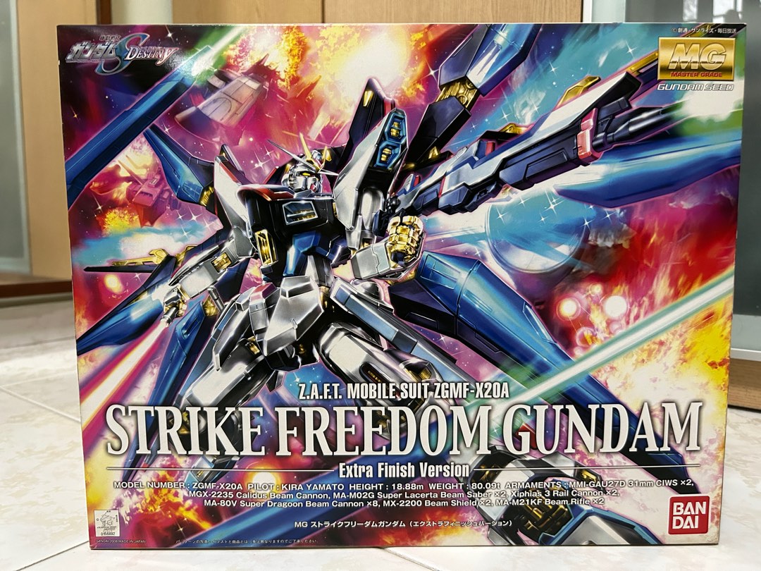 Gundam Strike Freedom (Unassembled kit) 1/100 MGEF, Hobbies & Toys ...