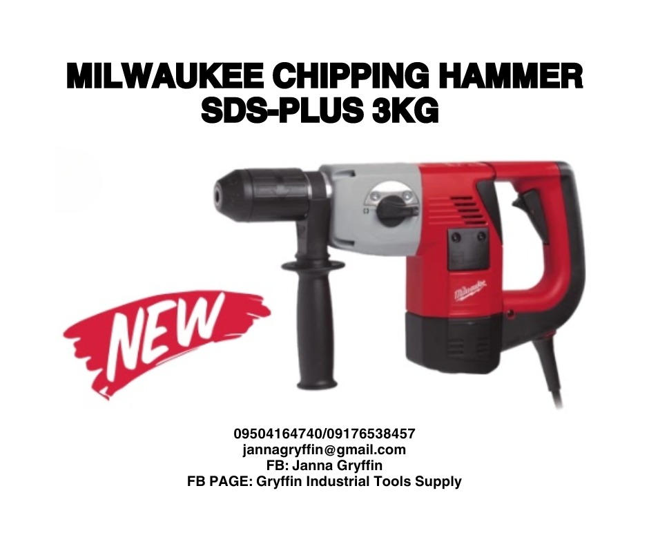 MILWAUKEE CHIPPING HAMMER SDS-PLUS 3KG, Commercial & Industrial ...