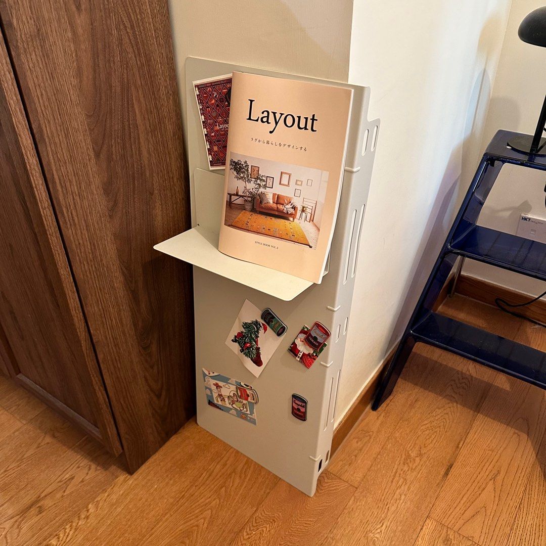 Muji Partition for Desk + Steel L Shape with Magnet, 傢俬＆家居, 傢俬, 櫃子、組合櫃及 ...