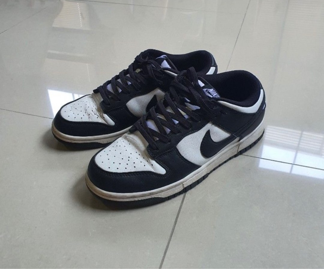 Nike SB Dunk Low Panda Black White Sneakers Shoes BW Original Authentic ...