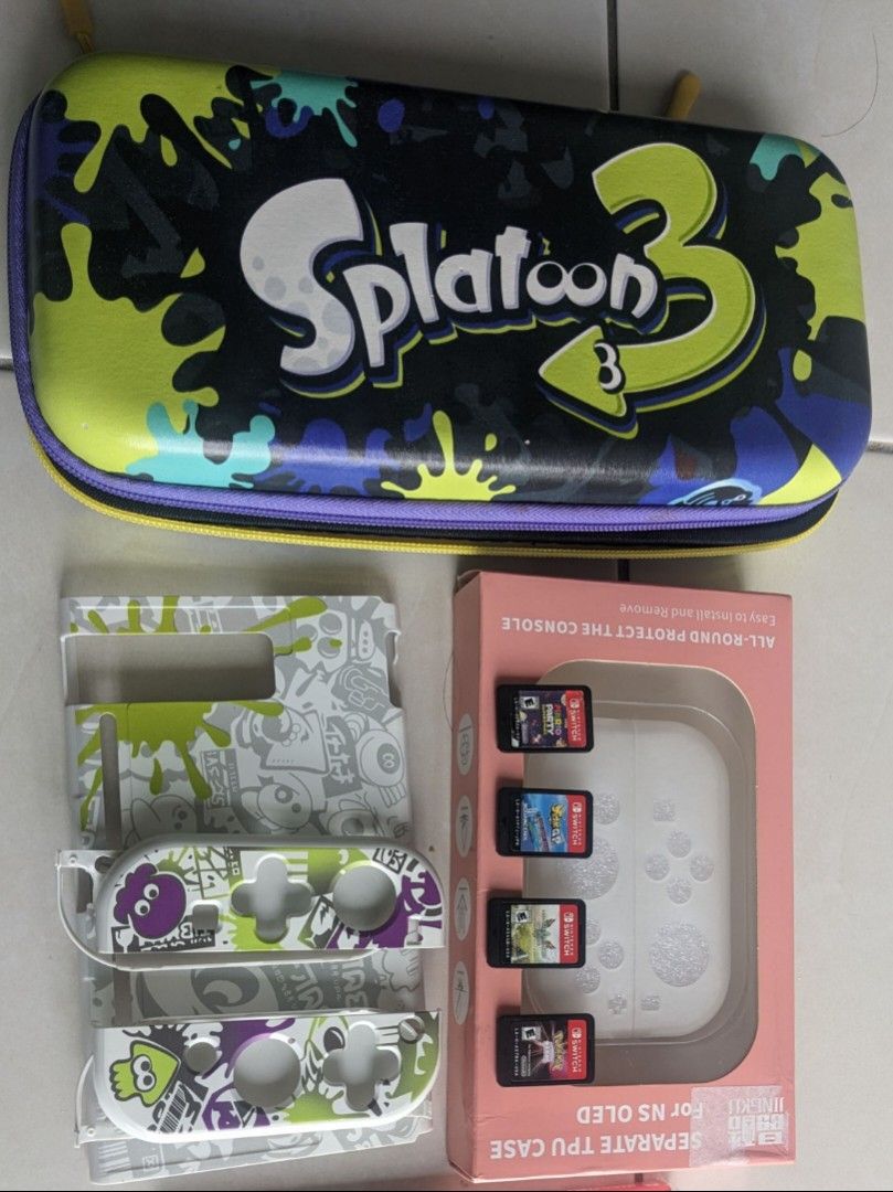Nintendo Switch Carrying Pouch/Bag/Case Splatoon, Video Gaming, Gaming ...