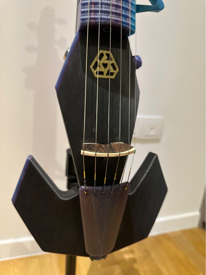 OpenFabPDX customised 3D printed electric Treble Viol (viola da gamba ...