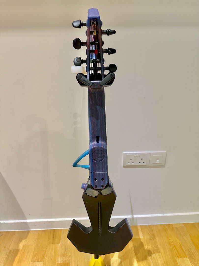 OpenFabPDX customised 3D printed electric Treble Viol (viola da gamba ...