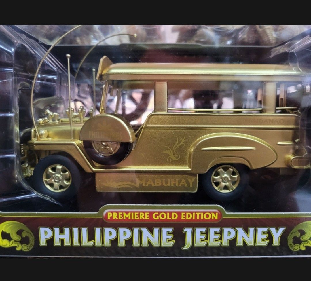 Philippine Jeepney Die-Cast Metal 8" Gold Edition, Hobbies & Toys, Toys ...