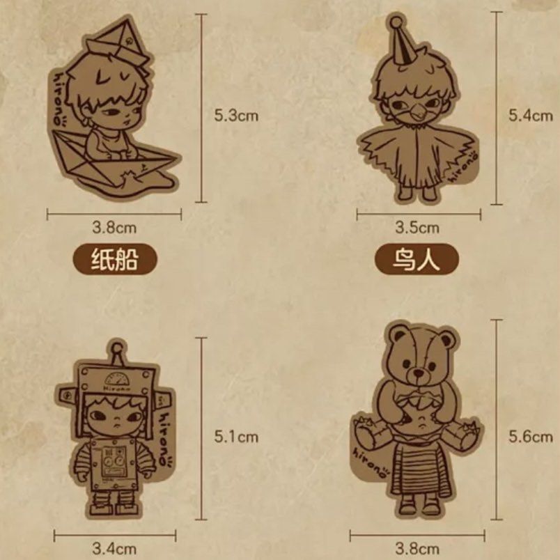 POPMART Hirono Official Merchandise Postcards Stickers Magnets Pouch ...