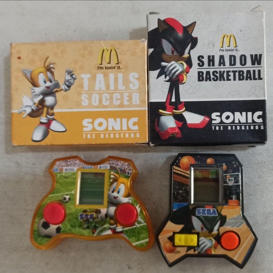 Rare Game Watch SEGA Sonic Shadow & Tails McD Happy Meal, Toys & Collectibles, Mainan di Carousell