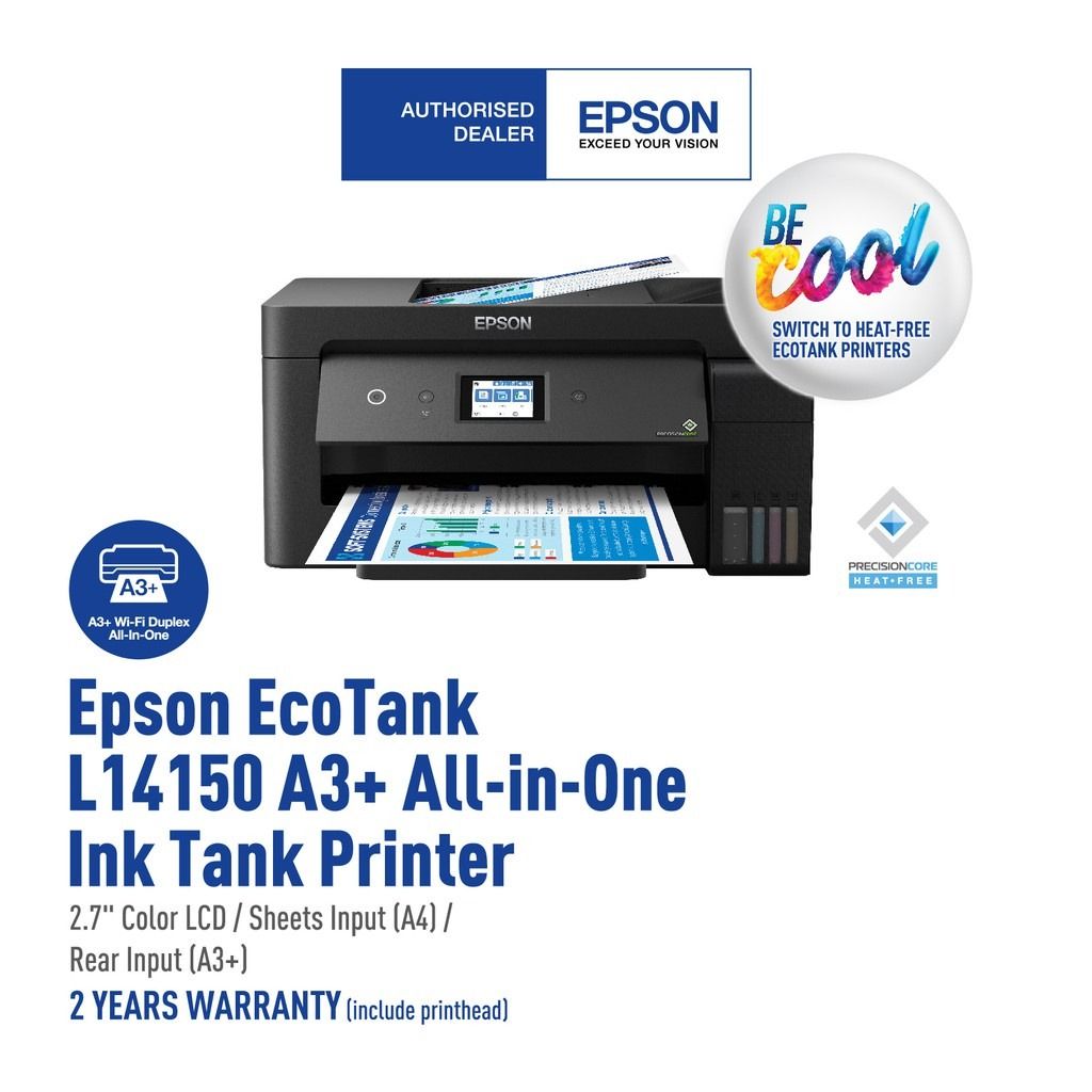 [$30 NTUC VOUCHER] Epson L14150 Ecotank A3/A4 Ink Tank Wireless Printer ...