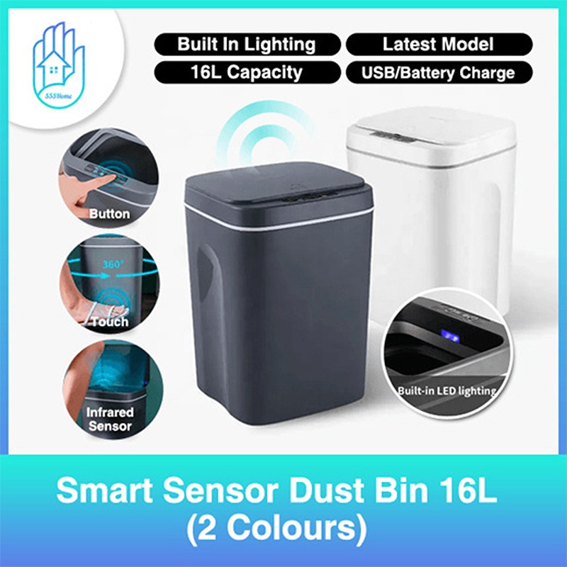 Smart Sensor Dust Bin / Intelligent Trash Bin / Office Home Kitchen ...