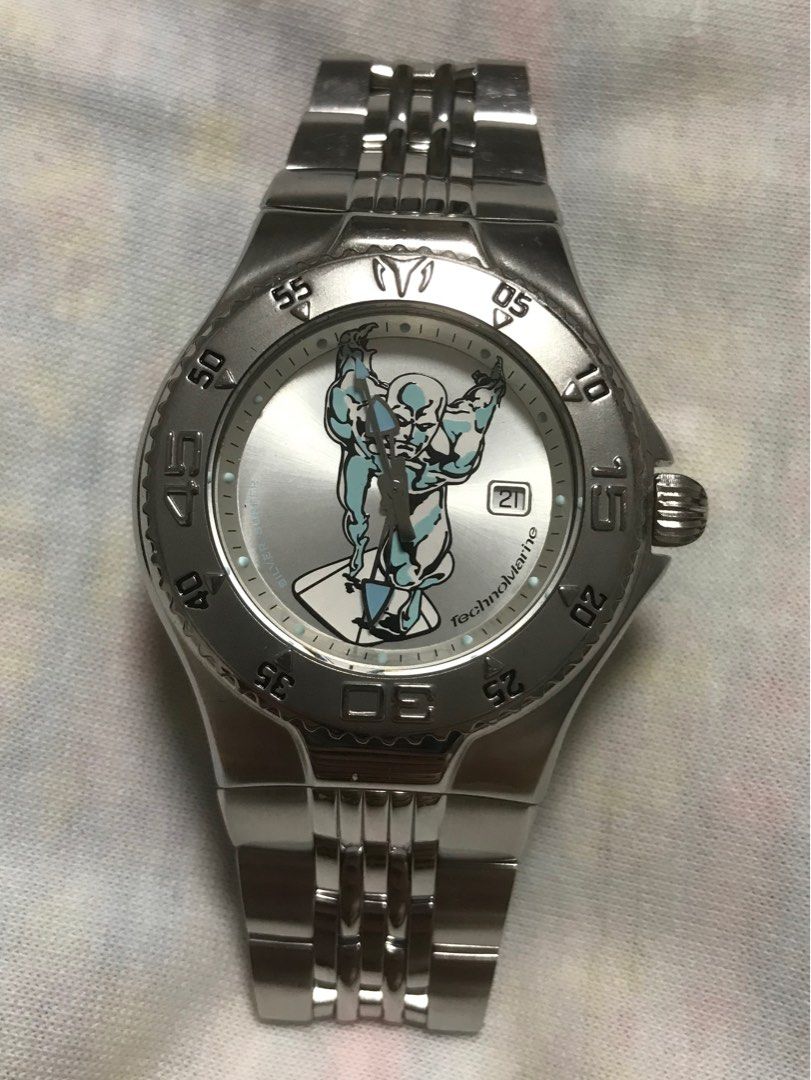 TechnoMarine Marvel Silver Surfer Limited Edition, Men's Fashion ...