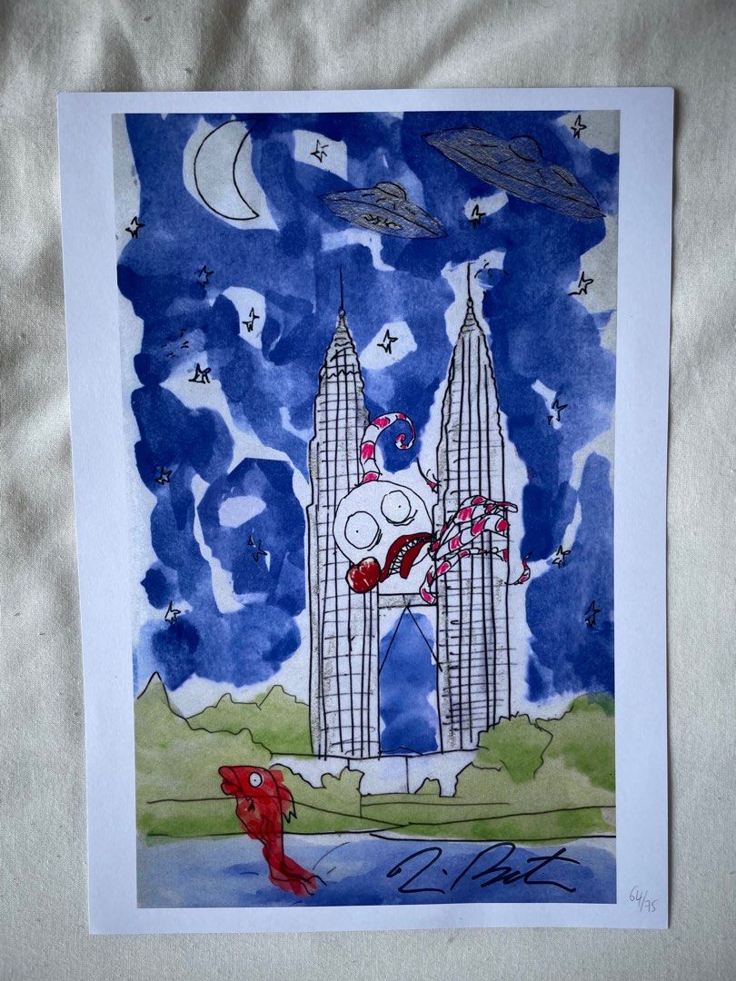 Tim Burton signature on limited edition posters, Hobbies & Toys ...