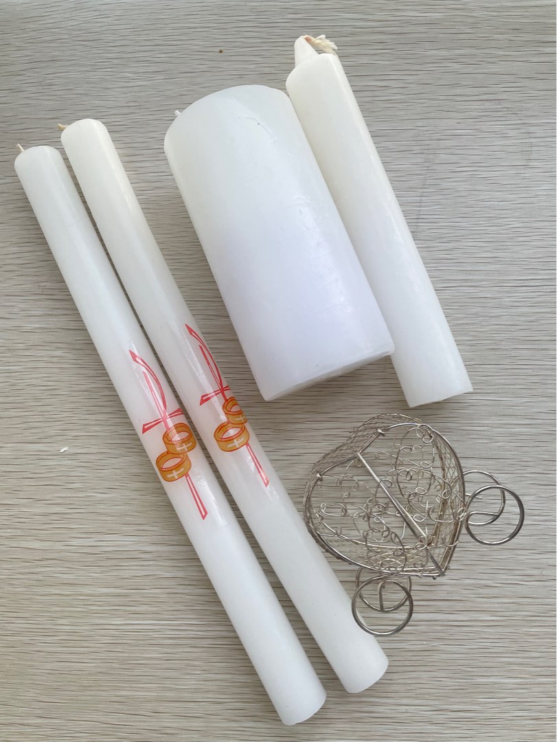 Wedding Candles & Heart Arrhae/Aras/Coin Holder, Hobbies & Toys ...