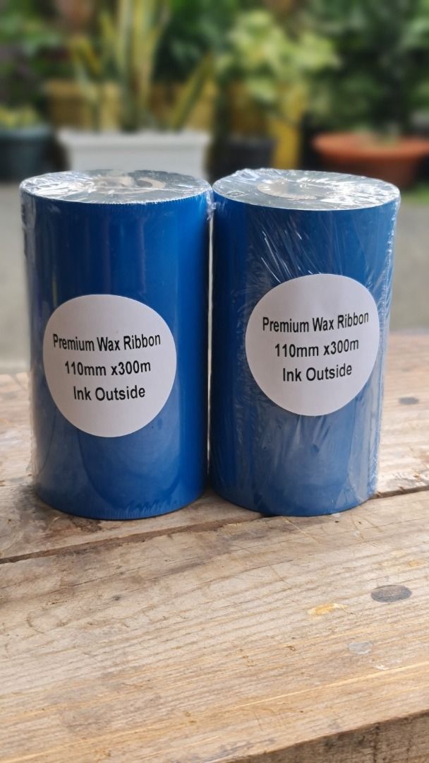 110mm x 300M Premium Wax Barcode Ribbon, Commercial & Industrial ...