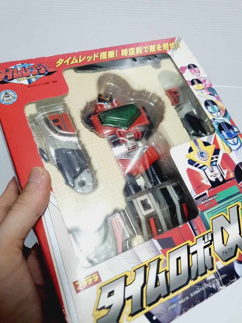 2000 TIMEROBO ALPHA TIMERANGER POWER RANGERS MEGAZORD PLASTIC DELUXE DX TIME ROBO BANDAI ...