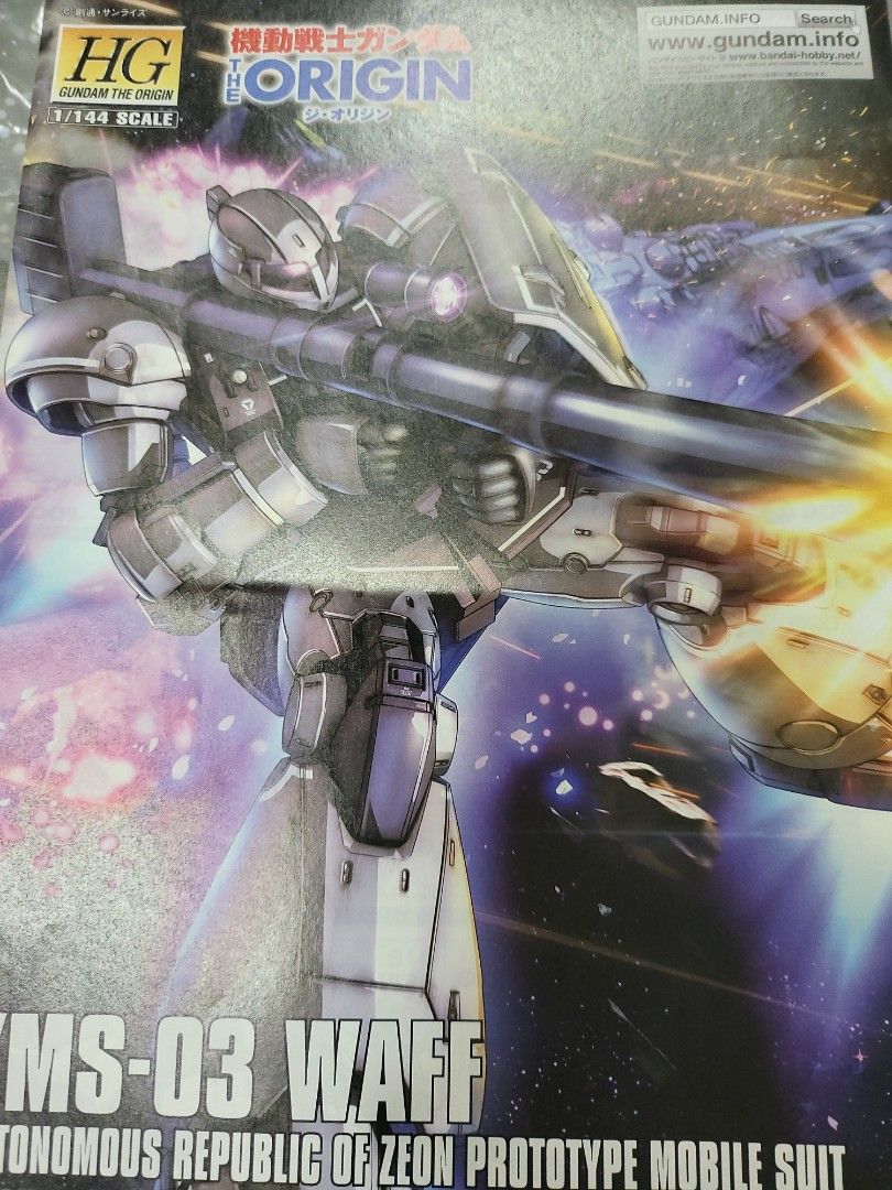 高達模型 HG HGUC GTO Ms-03 Waff 滲線 水貼 清水口 所見所得 完成品, 興趣及遊戲, 玩具 & 遊戲類 - Carousell