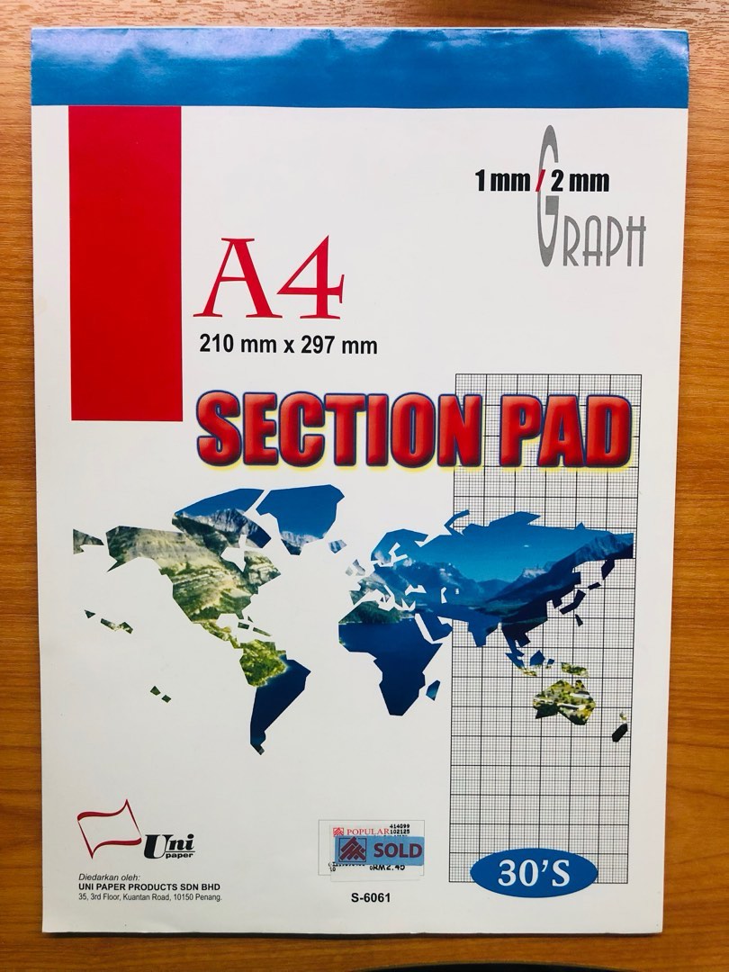 A4 Graph Paper 1mm/2mm, Hobbies & Toys, Stationery & Craft, Stationery ...