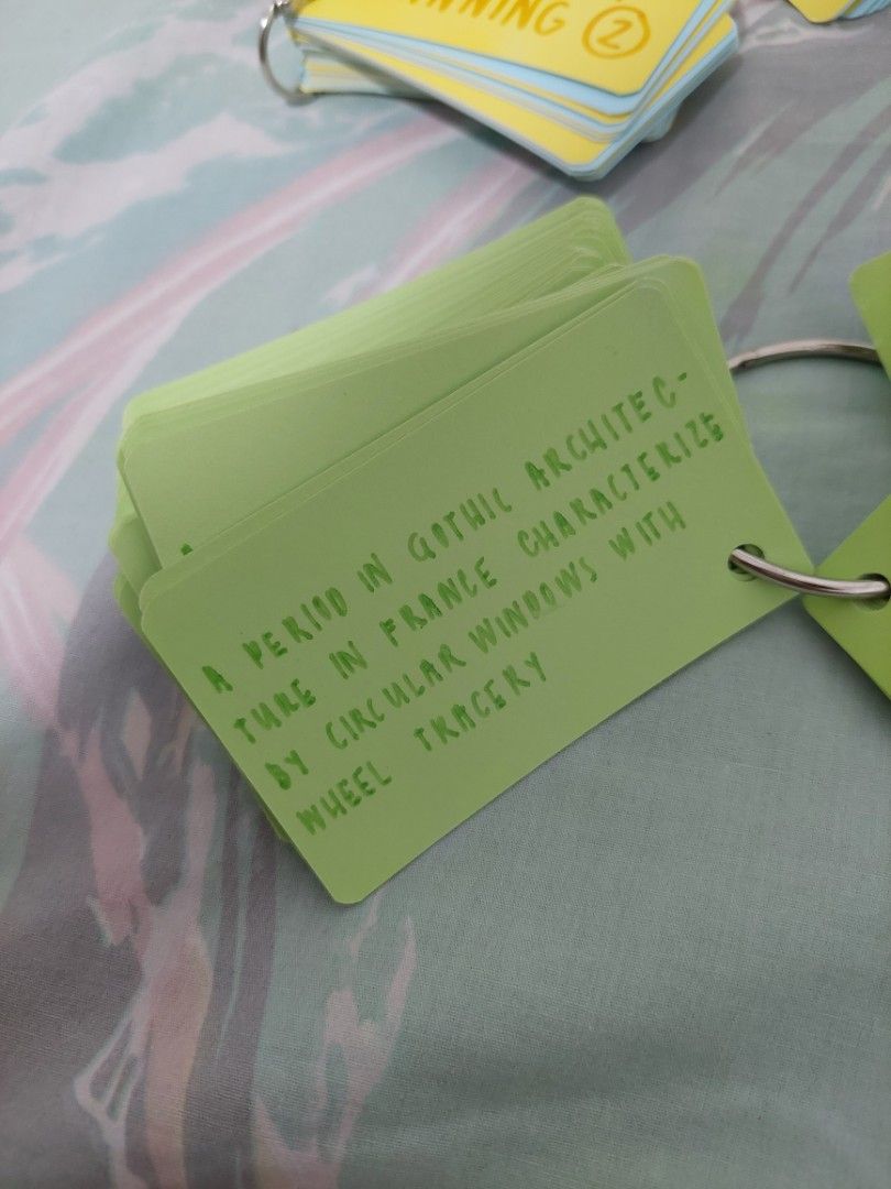 ALE Review Materials (Printed Handouts & Handwritten Flashcards ...