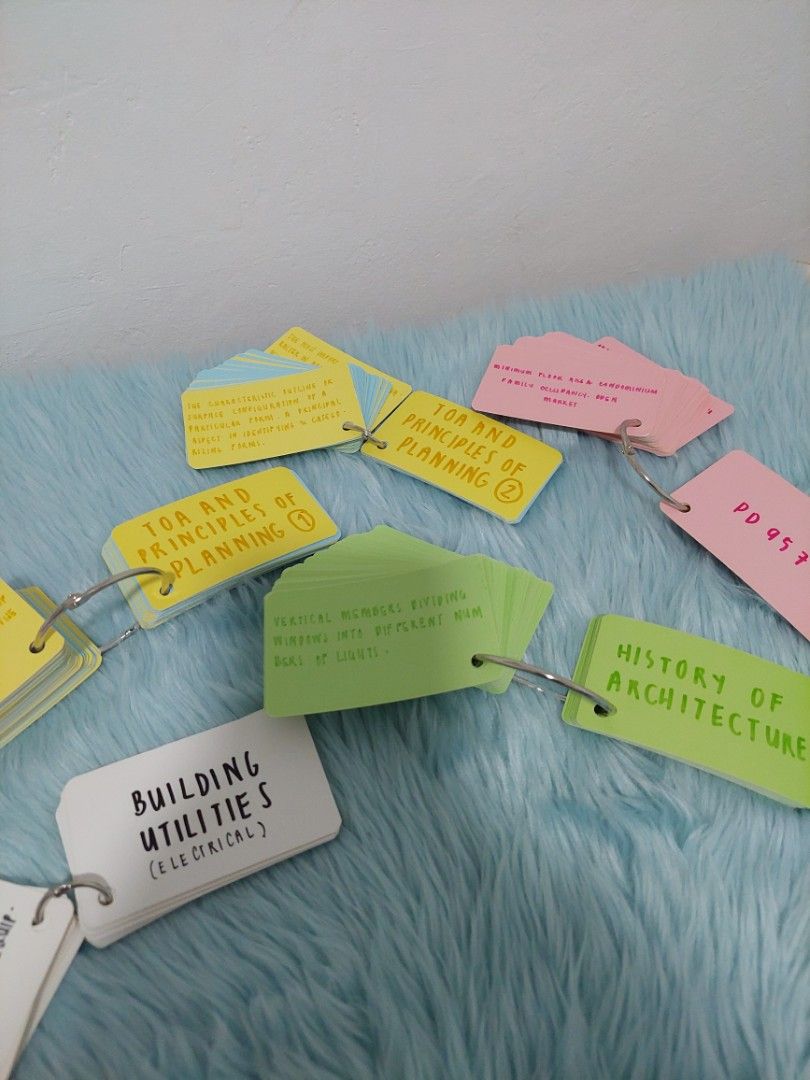 ALE Review Materials (Printed Handouts & Handwritten Flashcards ...