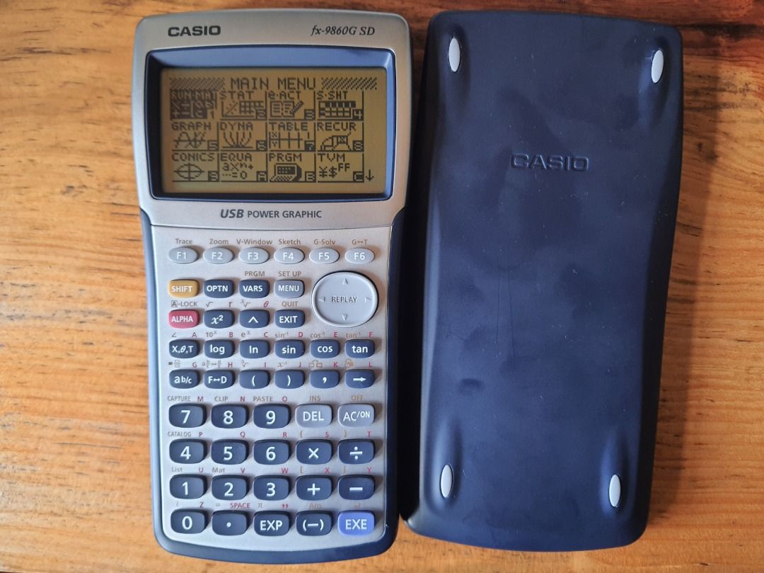 Casio Graphic Calculator USB Power Graphic fx-9860G SD Scientific ...
