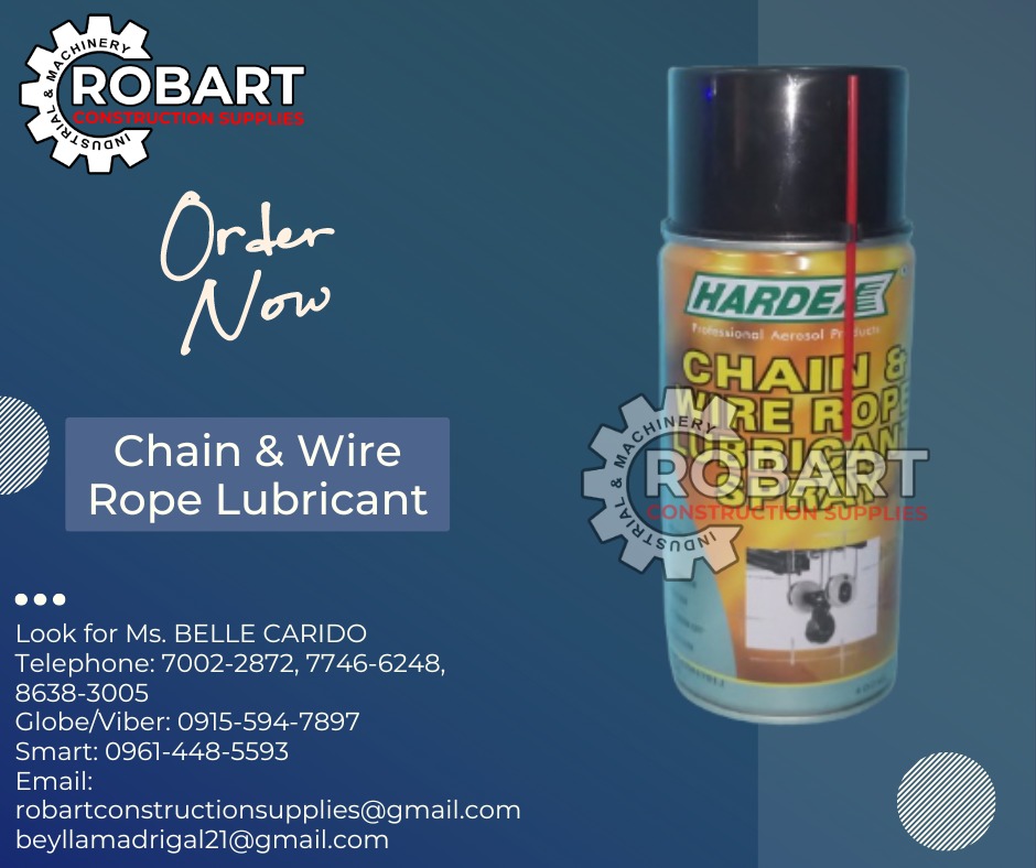 Chain & Wire Rope Lubricant, Commercial & Industrial, Construction ...