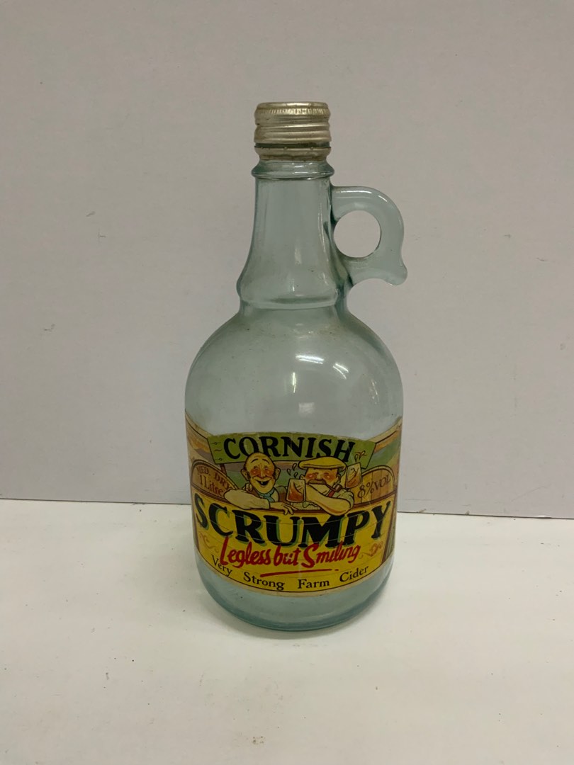Cornish Scrumpy Glass Bottle, Hobbies & Toys, Collectibles ...