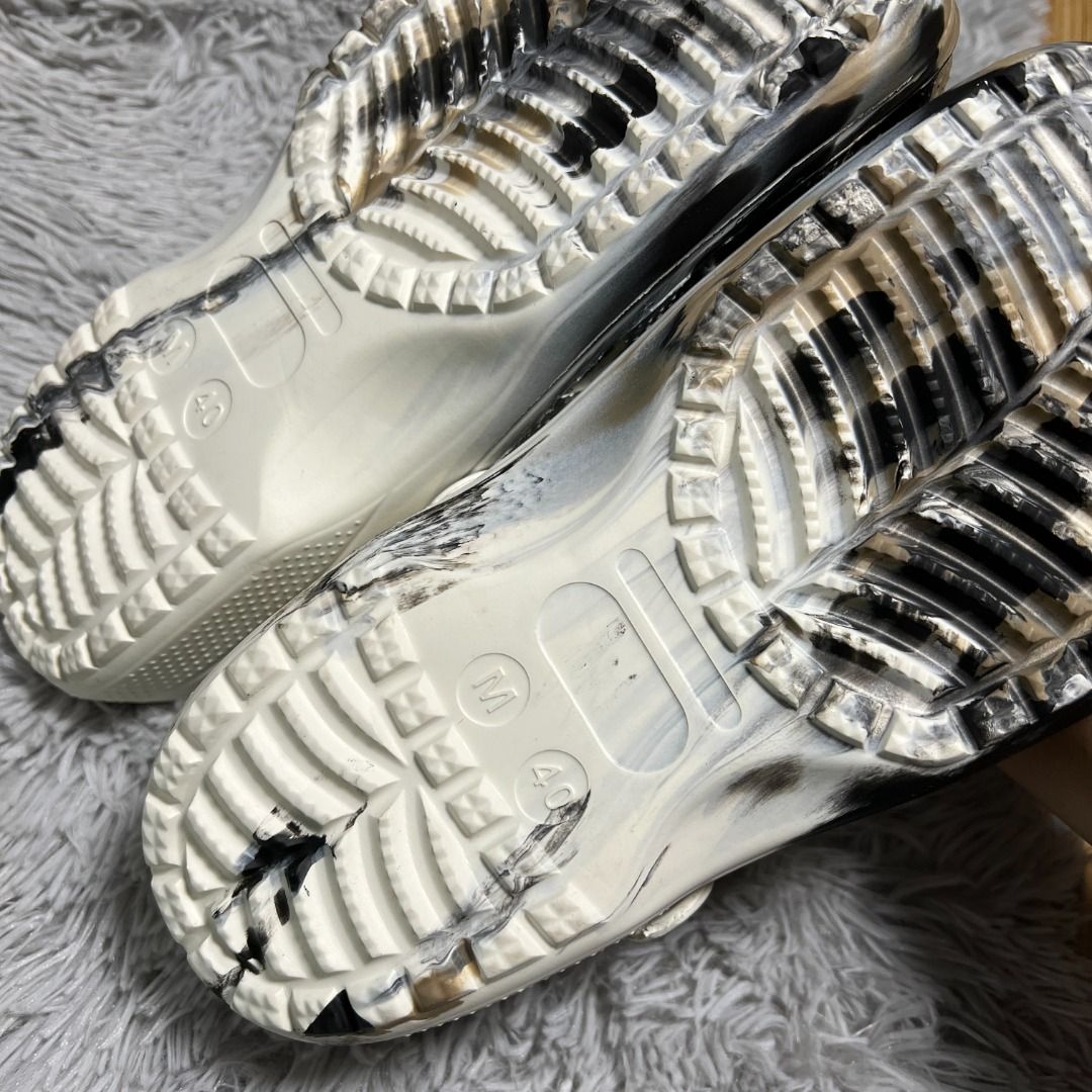 Crocs with design, Men's Fashion, Footwear, Slippers & Slides on Carousell