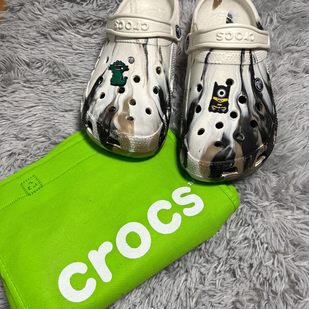 Crocs with design, Men's Fashion, Footwear, Slippers & Slides on Carousell