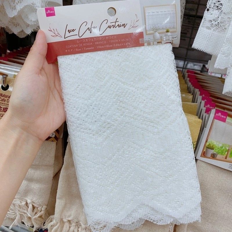 DAISO Kitchen Curtain| Lace | Fabric | Cloth | Home Decor | Home Living ...