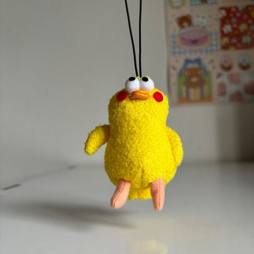 Docomo chicken plush keychains, Hobbies & Toys, Collectibles ...
