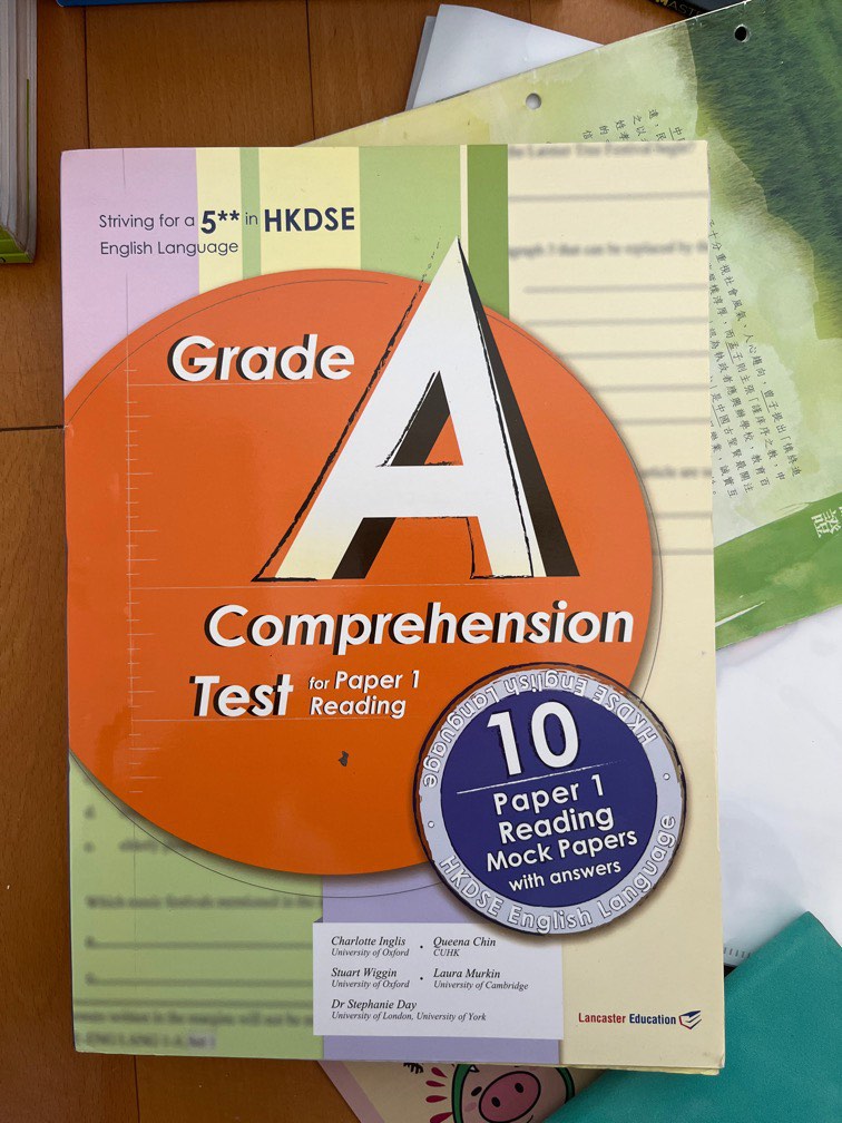 DSE english comprehension paper 1 reading mock practice paper, 興趣及遊戲 ...